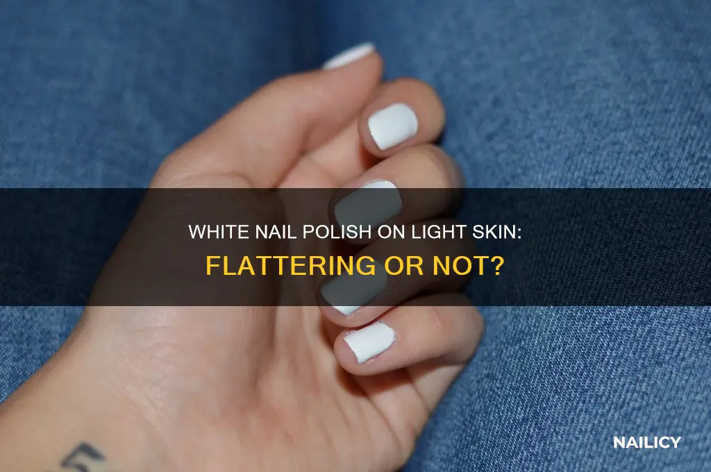 White Nail Polish On Light Skin: Flattering Or Not? | Nailicy